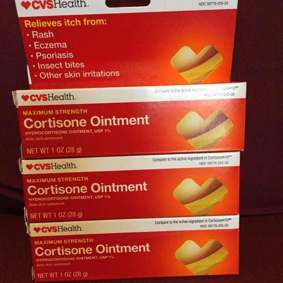 cortizone | Skincare | Lot Of 3 New Cvs Maximum Strength Cortisone ...